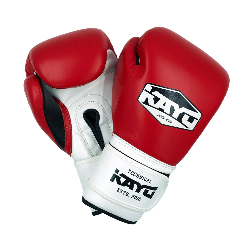KAYO® Red Cowhide Leather Boxing Gloves – KAYO Sports